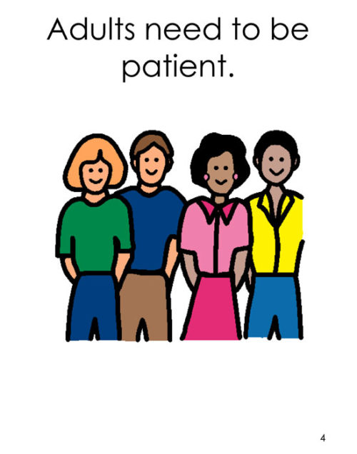 Waiting Patiently Social Story