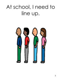 Walking In A Line At School