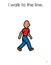 Walking In A Line At School