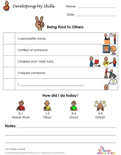 Skills Rubrics Archives - Social Stories 4 Kids