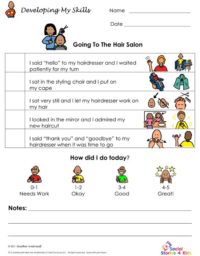 Social Stories Skills Rubric for Activities I Can Do At Home