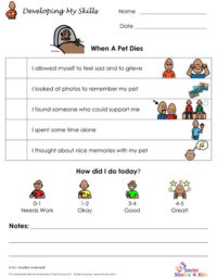 Social Stories Skills Rubric for Activities I Can Do At Home